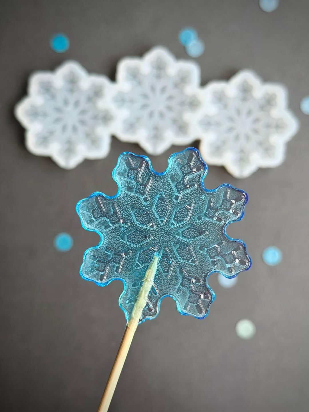Snowflake Silicone Mold for Lollipop: Candy DIY, Chocolate (2.36in) - Etsy