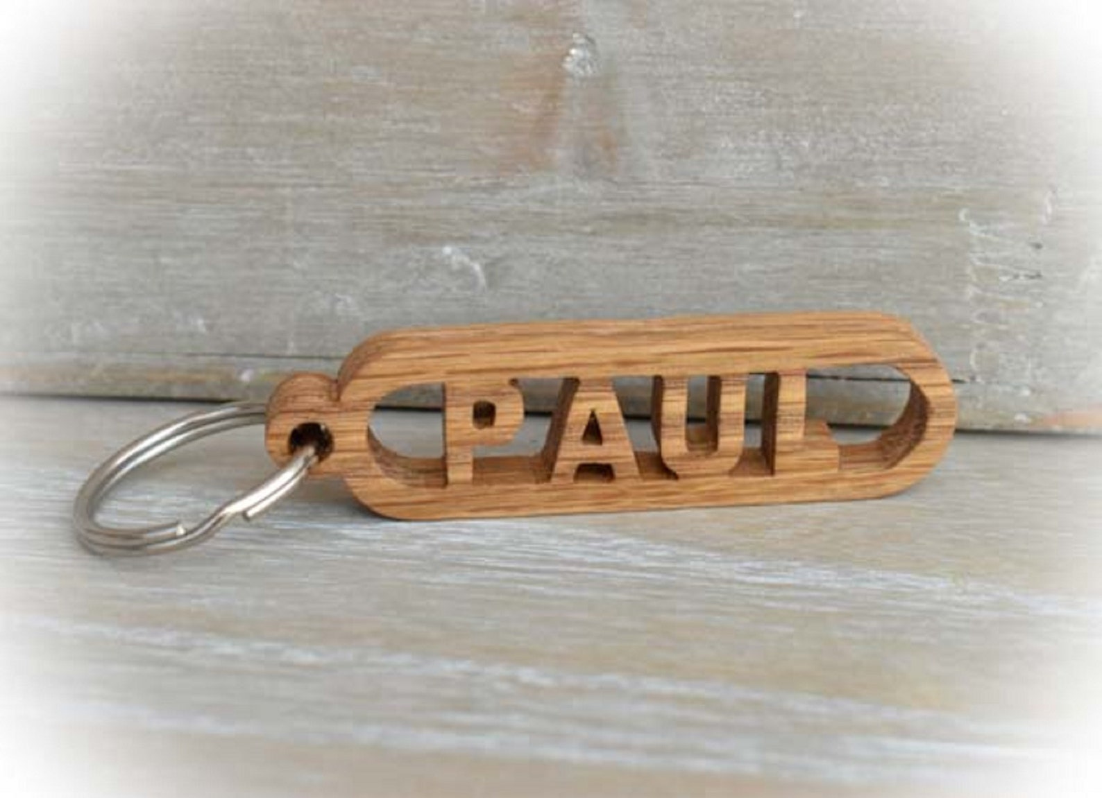 Wooden Keyring Personalised - Etsy UK