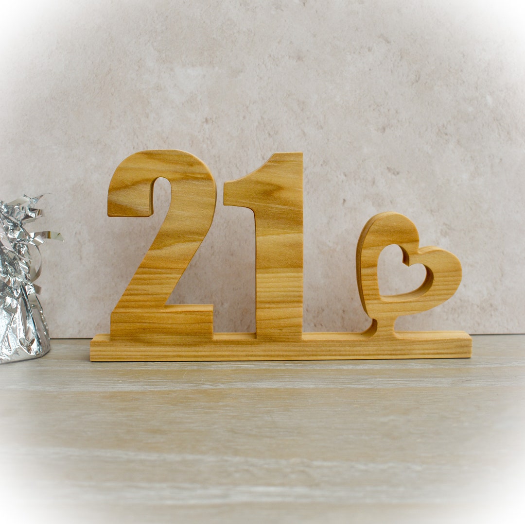 Wooden 21st Birthday Sign - Etsy