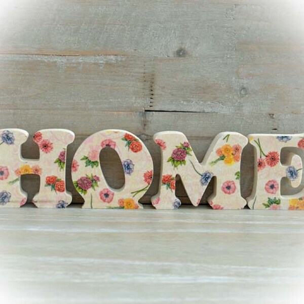 Decoupage Letters - Etsy