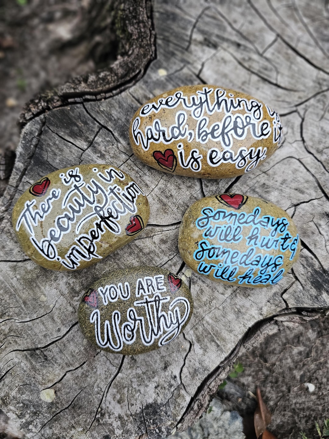 Positive Pebbles / Kindness Rocks / Inspirational Rocks Perfect to Keep ...