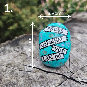 Positive Pebbles Kindness Rocks Inspirational Rocks With MINI MESSAGES ...