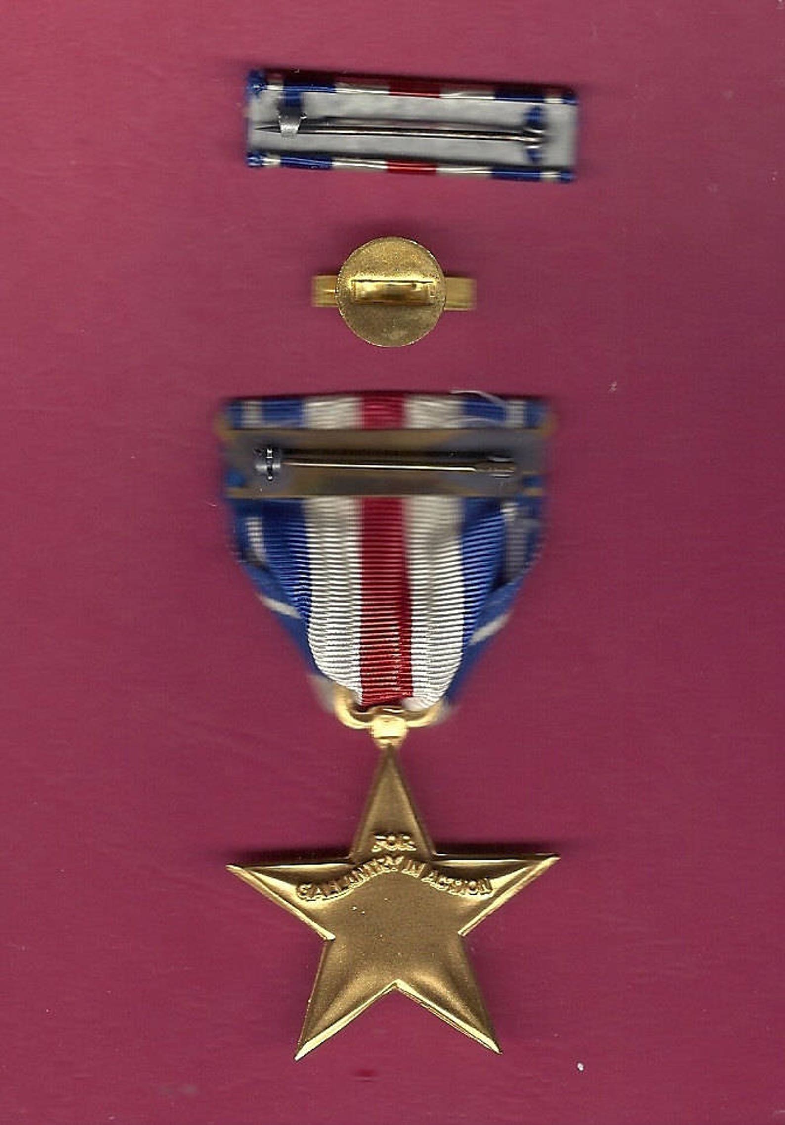 WWII WW2 US Silver Star Military Award Medal in Vintage Case - Etsy