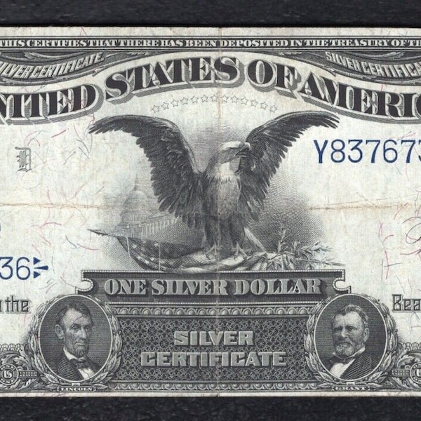 1899 Silver Certificate - Etsy