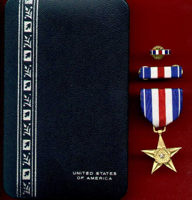 Vietnam War US Silver Star Military Award Medal With Case - Etsy