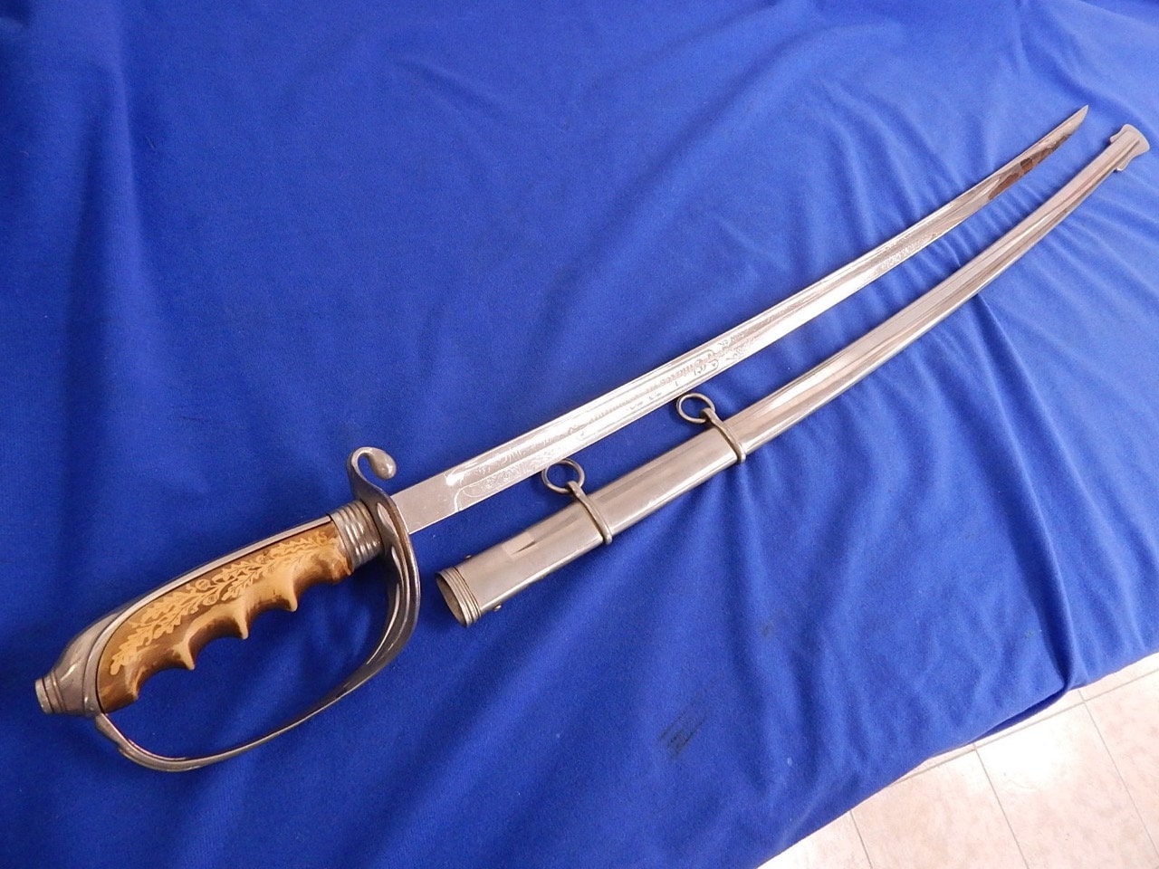 WW1 WWI Officer Sword With Scabbard named - Etsy
