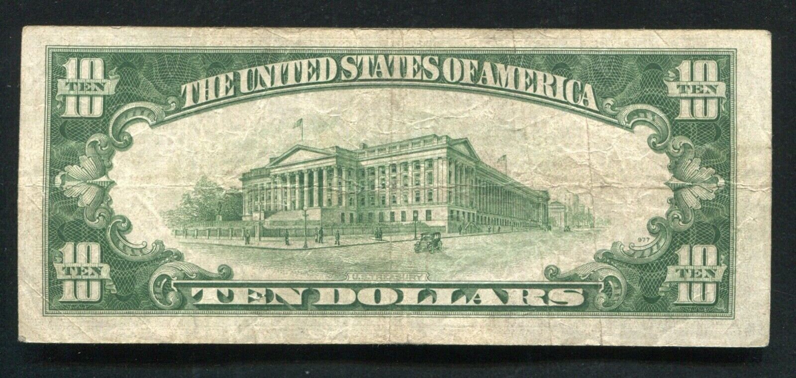 1934 US 10 Dollar Federal Reserve Note Vintage Currency W/ - Etsy