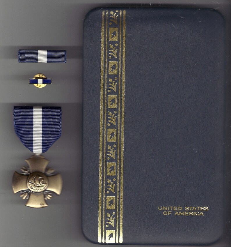 US Navy and USMC Marine Corps Cross Medal With Case - Etsy