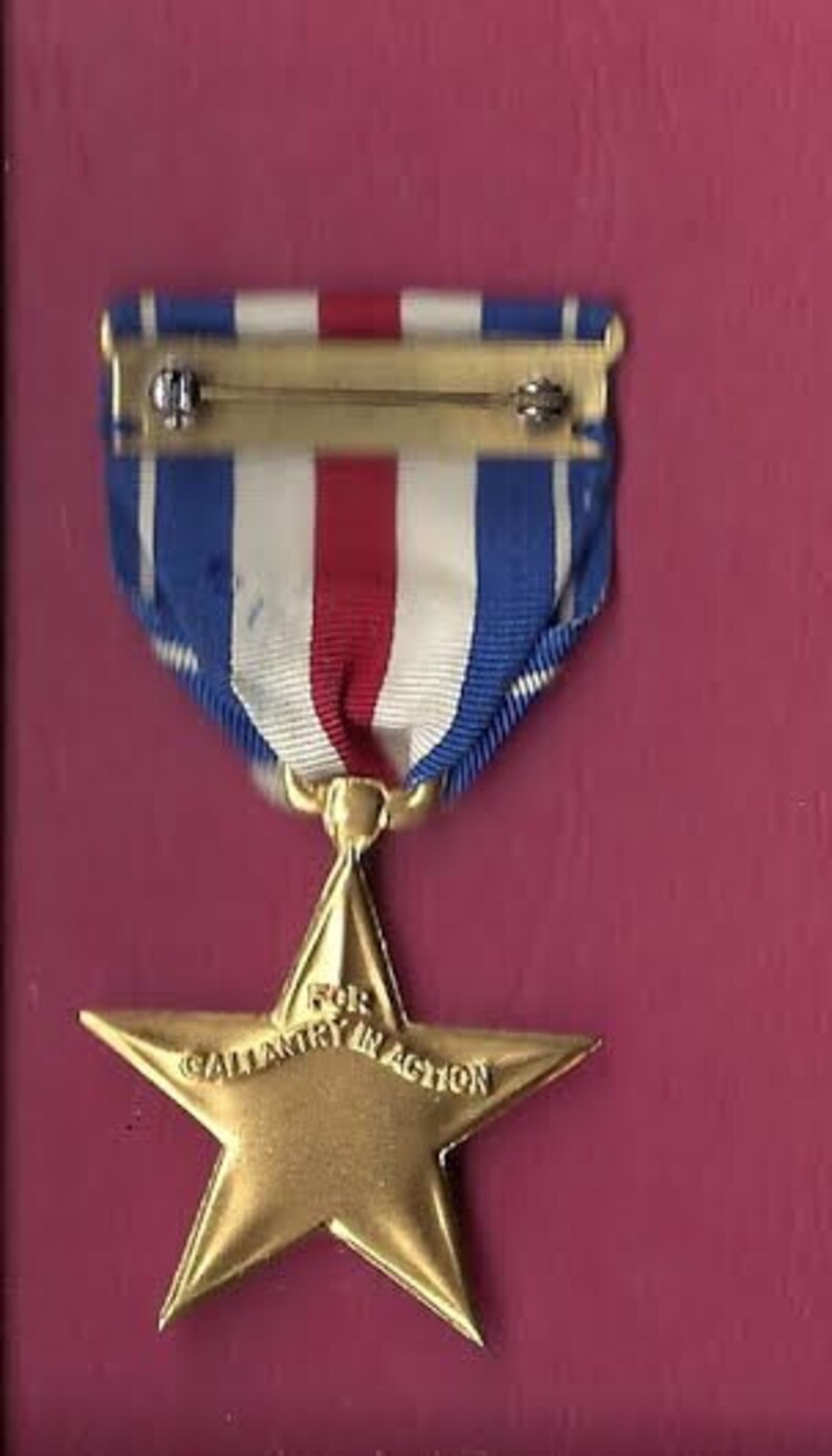 WWII WW2 US Silver Star Military Award Medal With Serial Number - Etsy