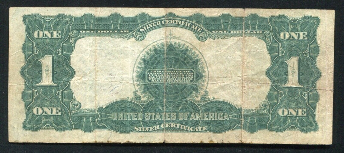 1899 US One Dollar Bill Silver Certificate Antique Money Note - Etsy