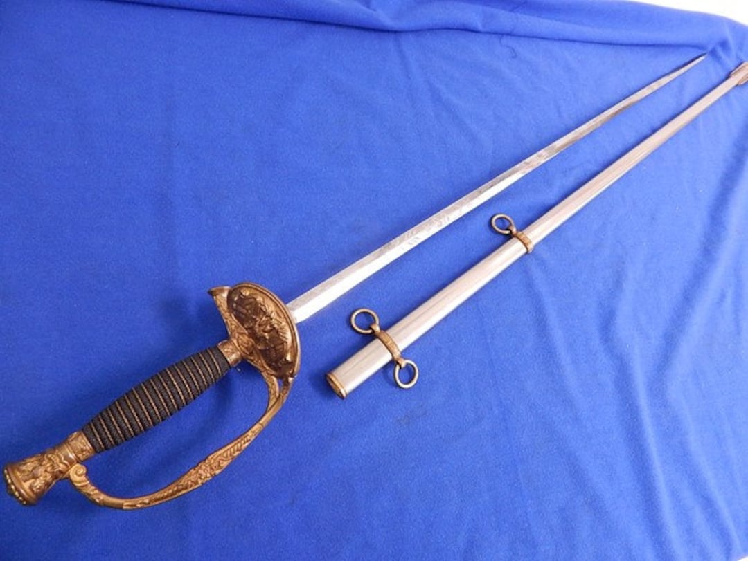 1870s US Springfield Armory Staff & Foot Officers Sword With Scabbard ...