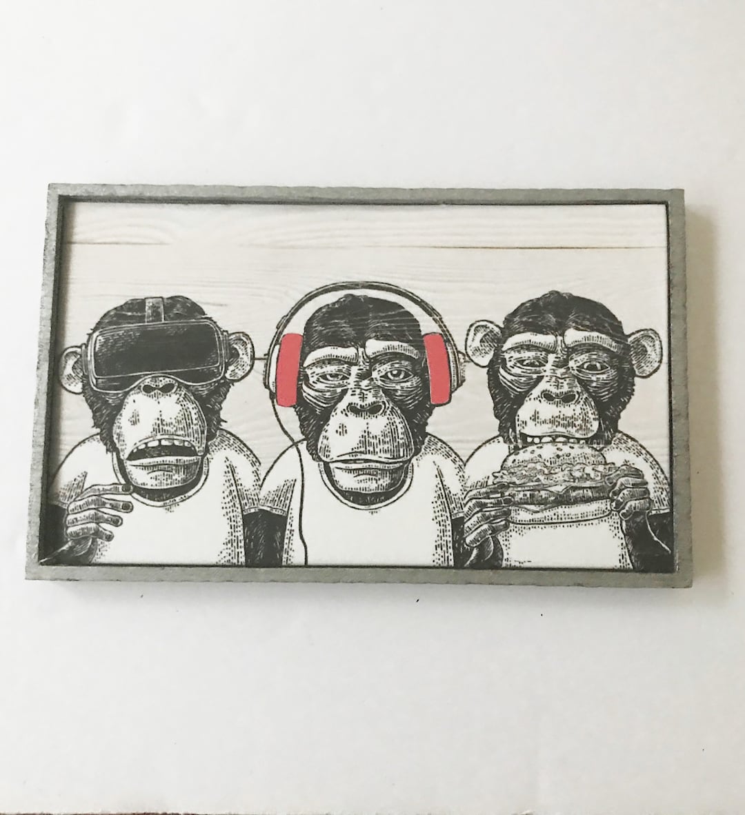 Three Wise Monkeys, Miniature Artwork, Hear, See, Speak No Evil, Doll ...