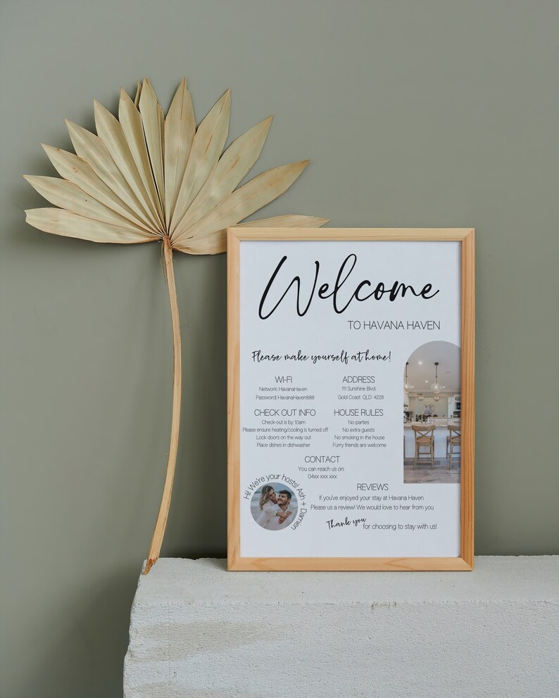 Airbnb Welcome Sign Printable Airbnb Signs Beach House Sign House Rules ...