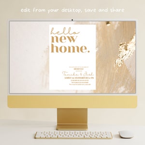 Minimalistic Hello New Home Housewarming Invitation Home Sweet Home - Etsy