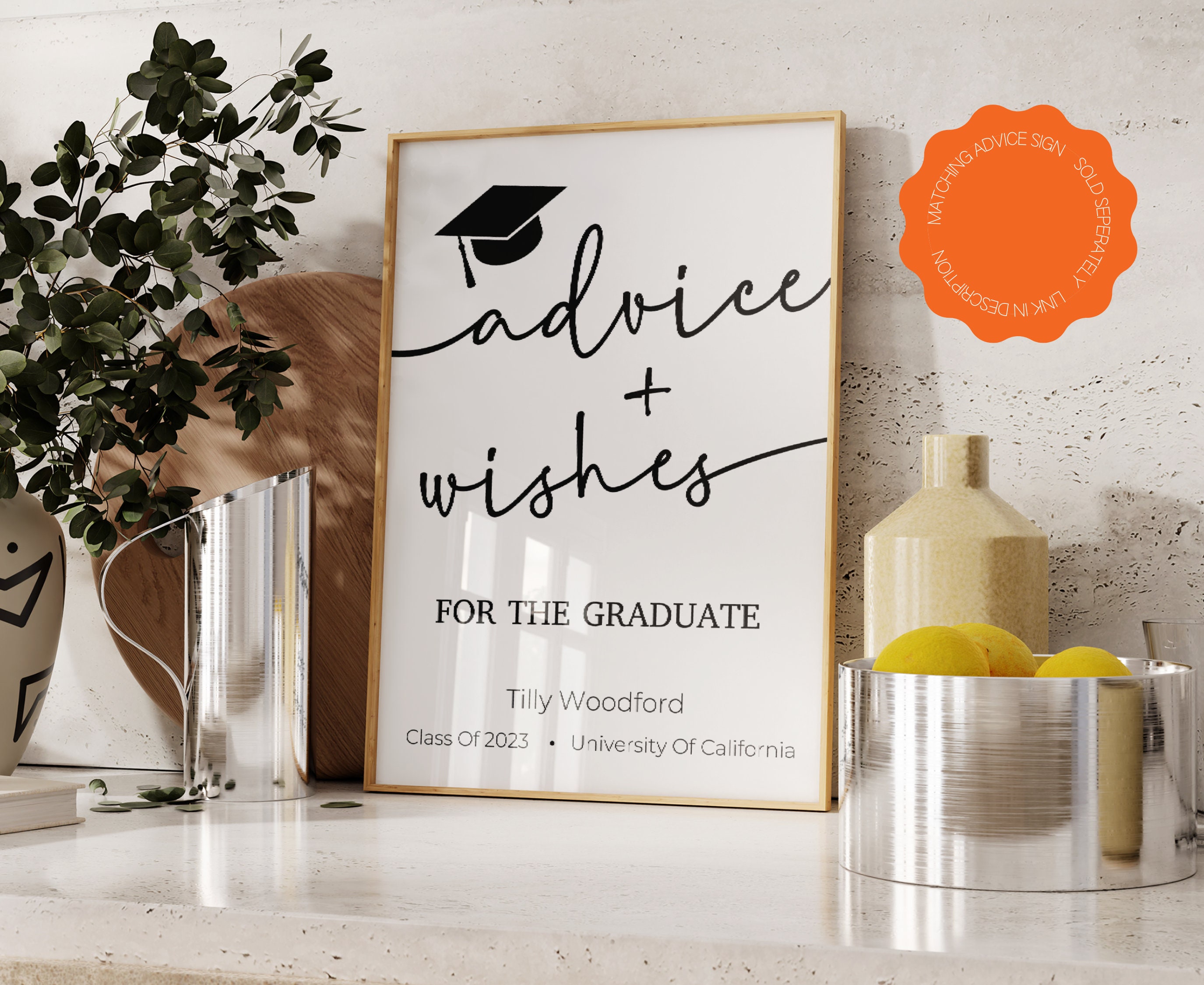 Graduation Advice and Wishes Printable Template Card Advice for the ...