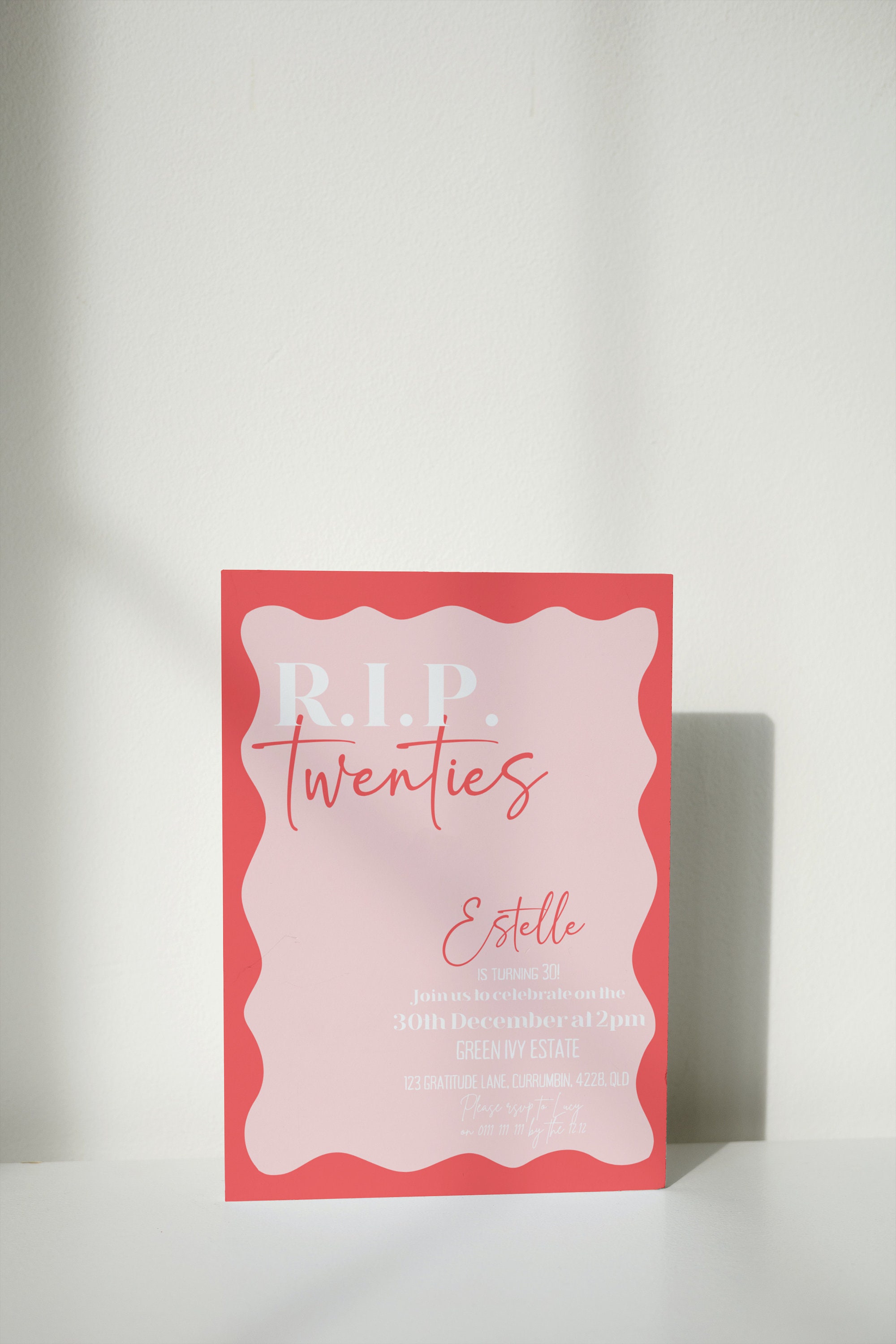RIP 20s Birthday Invitation Printable Death to My 20s Birthday - Etsy ...