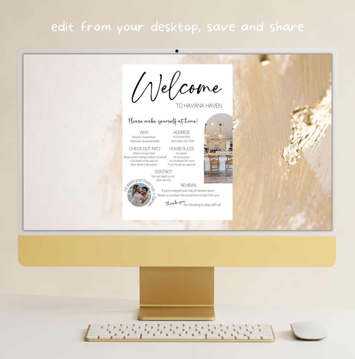 Airbnb Welcome Sign Printable Airbnb Signs Beach House Sign House Rules ...