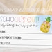 Printable Student Playdate Cards Kids Summer Contact Card End of School ...