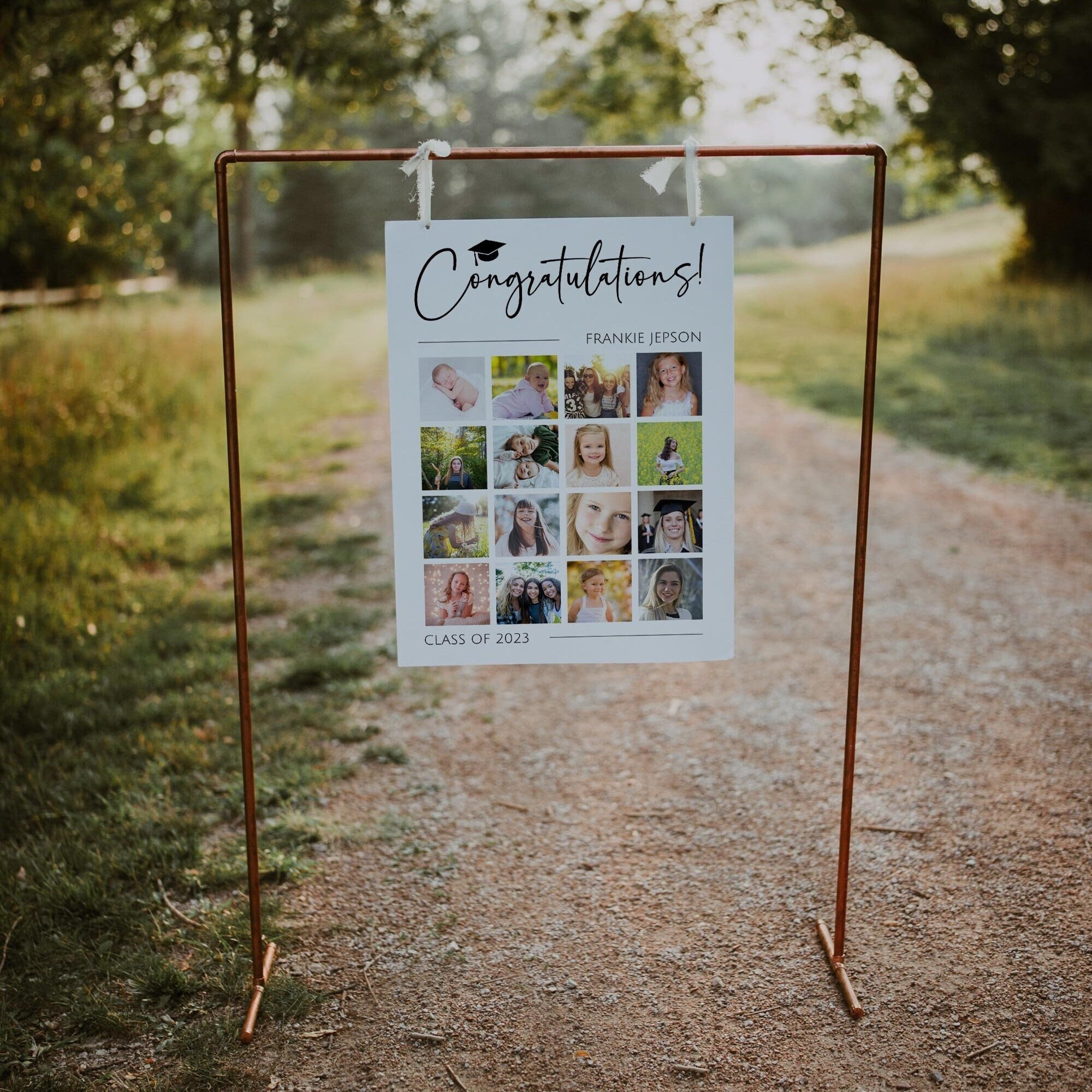 Graduation Announcement 2023 Photo Collage Printable Modern Graduate ...