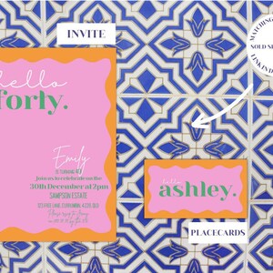 Printable Retro Wavy Custom Party Sign Editable Sign Template Birthday ...