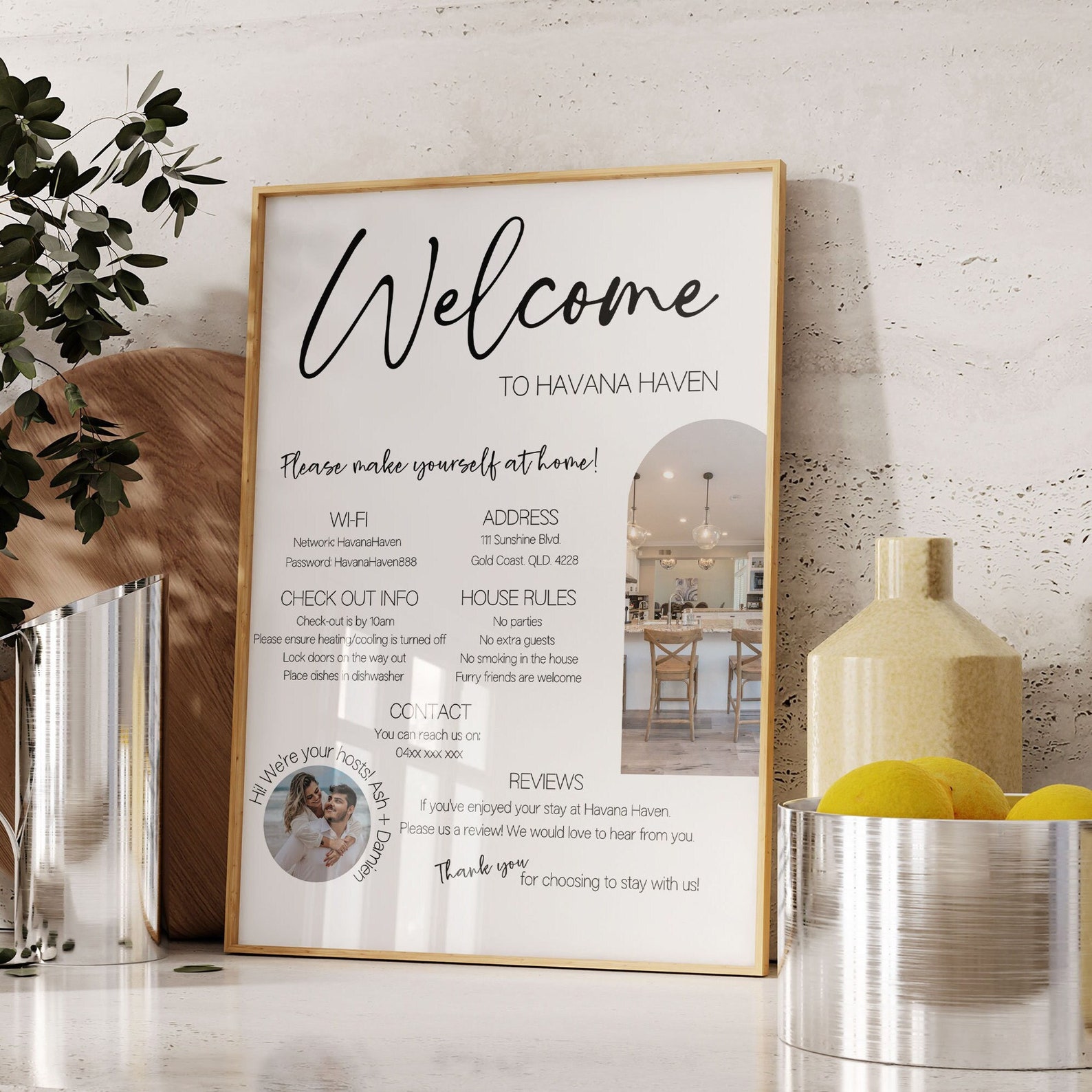 Airbnb Welcome Sign Printable Airbnb Signs Beach House Sign House Rules ...