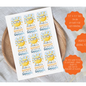 Future so Bright You're Gonna Need Shades Favor Tags Graduation ...