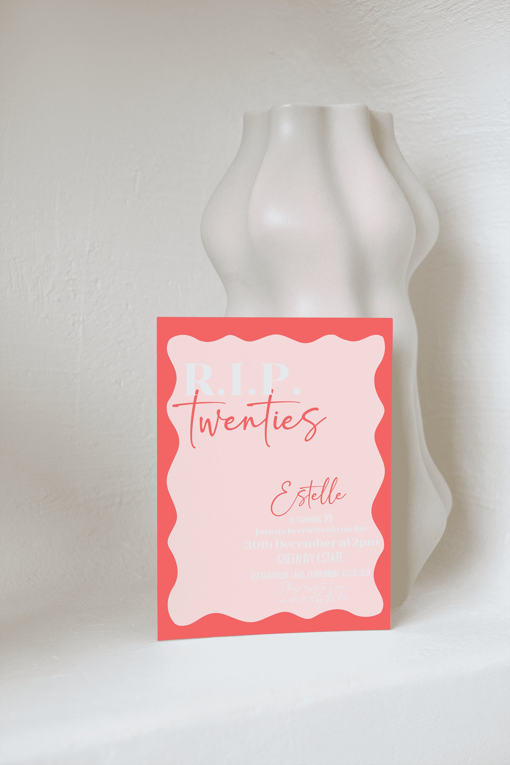 RIP 20s Birthday Invitation Printable Death to My 20s Birthday - Etsy ...