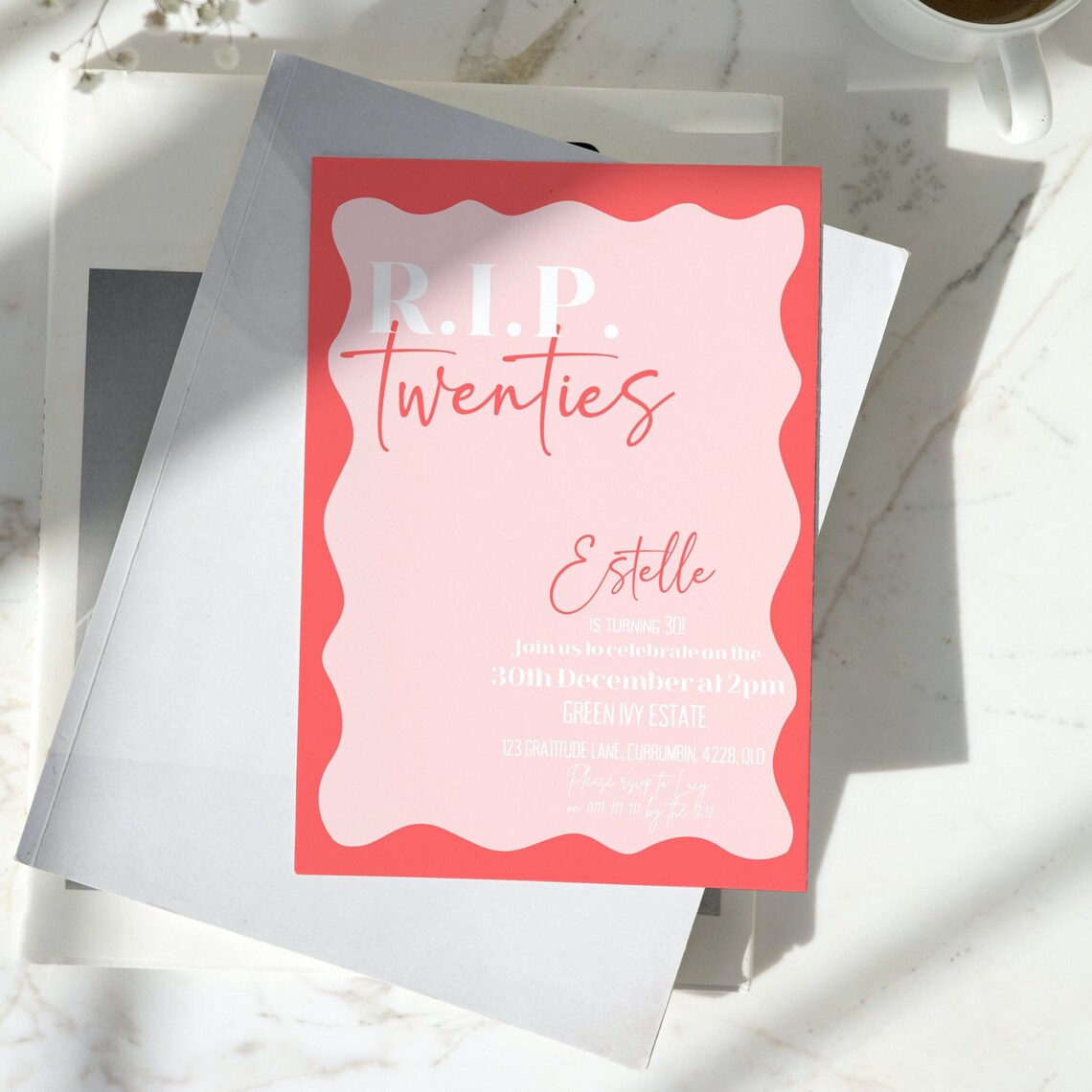 RIP 20s Birthday Invitation Printable Death to My 20s Birthday - Etsy