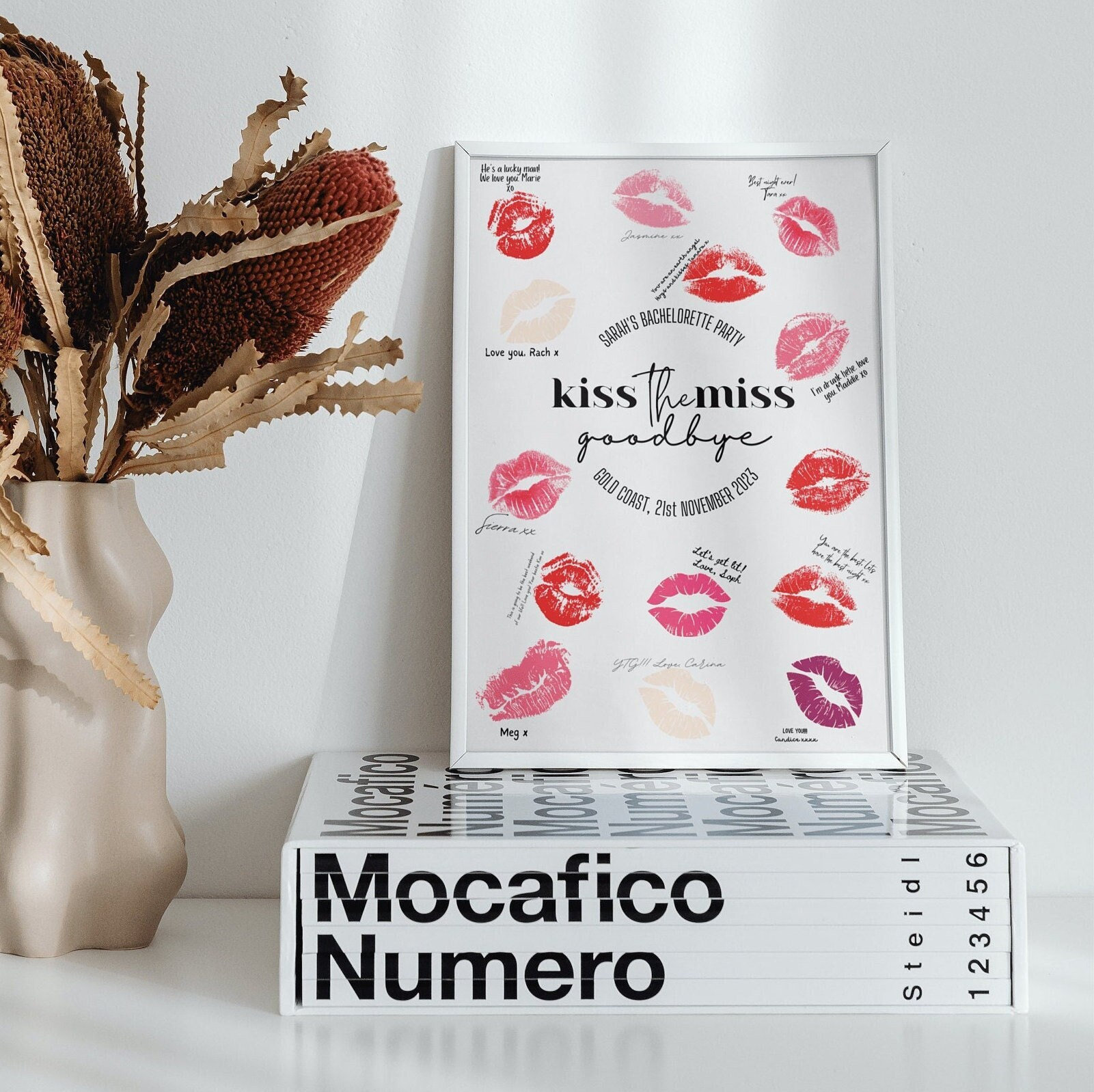 Kiss the Miss Goodbye Custom Hens Party Game Hens Night Supplies ...