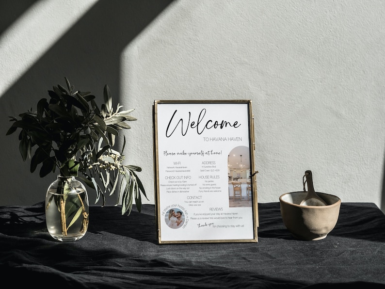 Airbnb Welcome Sign Printable Airbnb Signs Beach House Sign House Rules ...