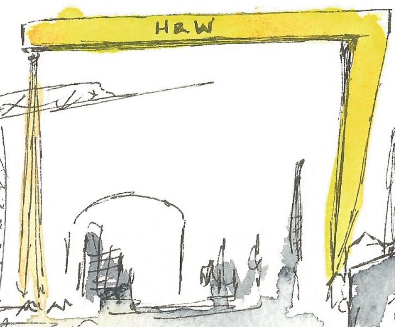 Belfast Harland and Wolff Northern Ireland Art Print | Etsy UK