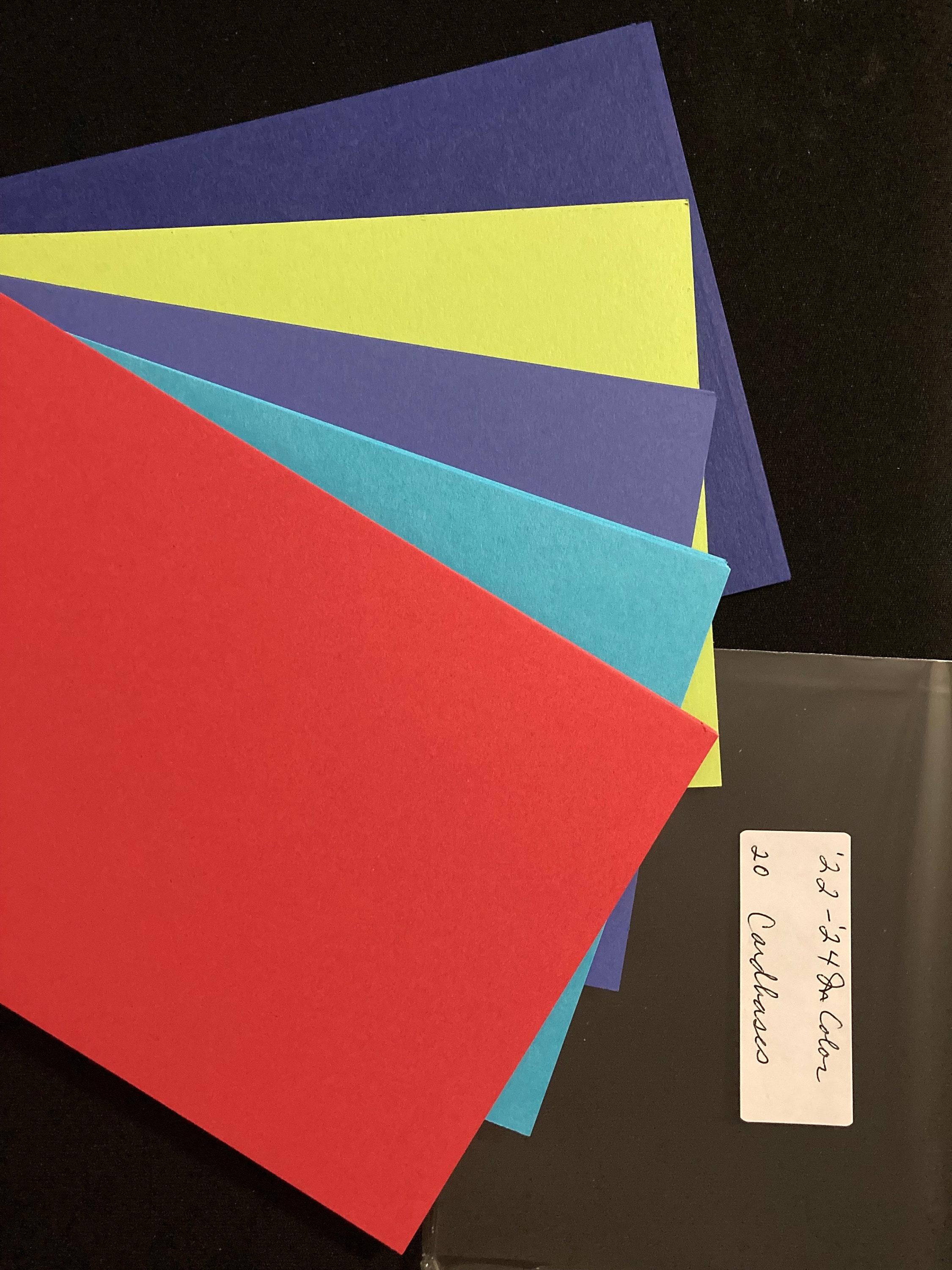 Stampin' Up Cardstock Half Sheets of Various Colors of Card Stock Paper ...