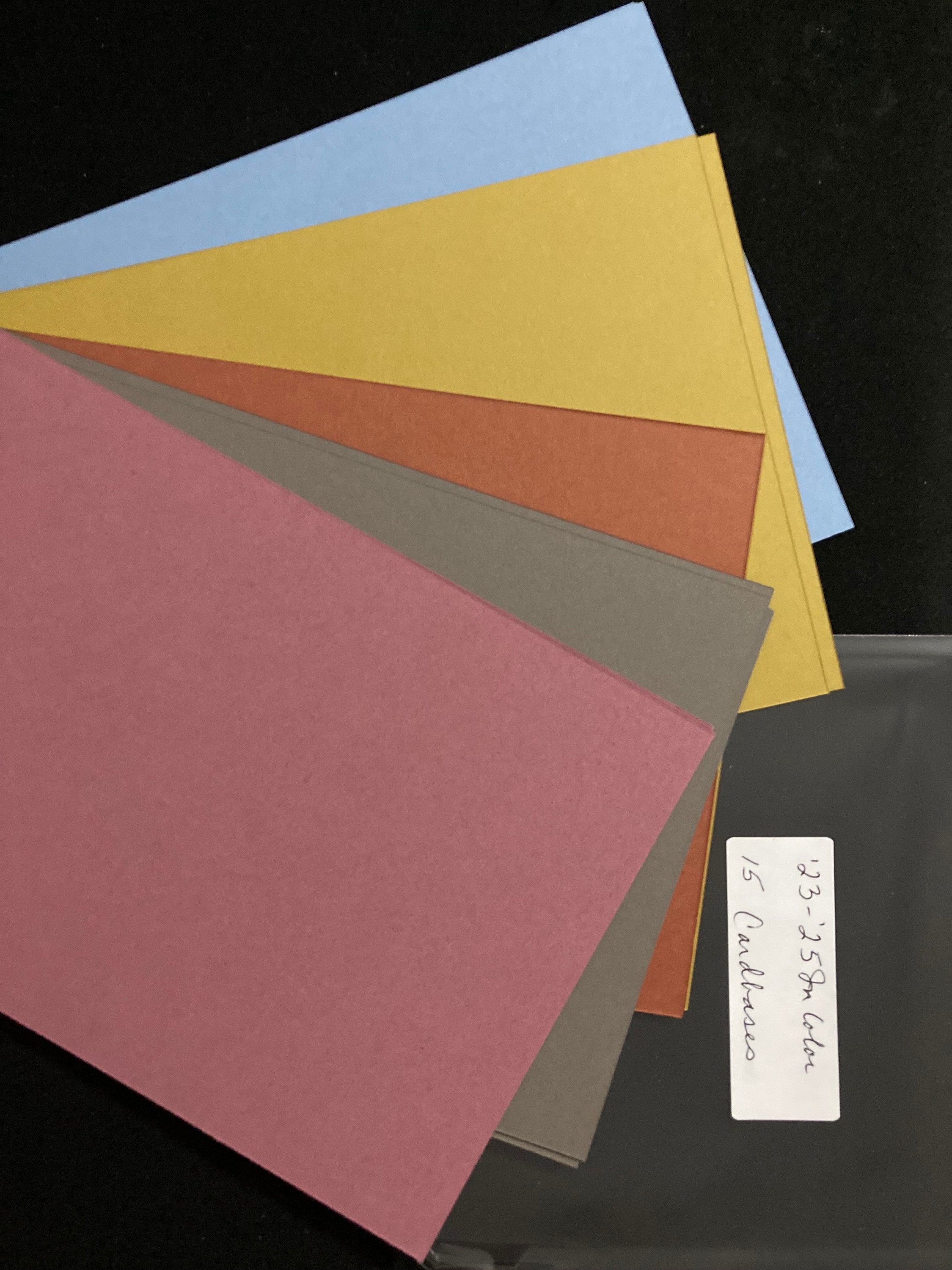 Stampin' Up Cardstock Half Sheets of Various Colors of Card Stock Paper ...