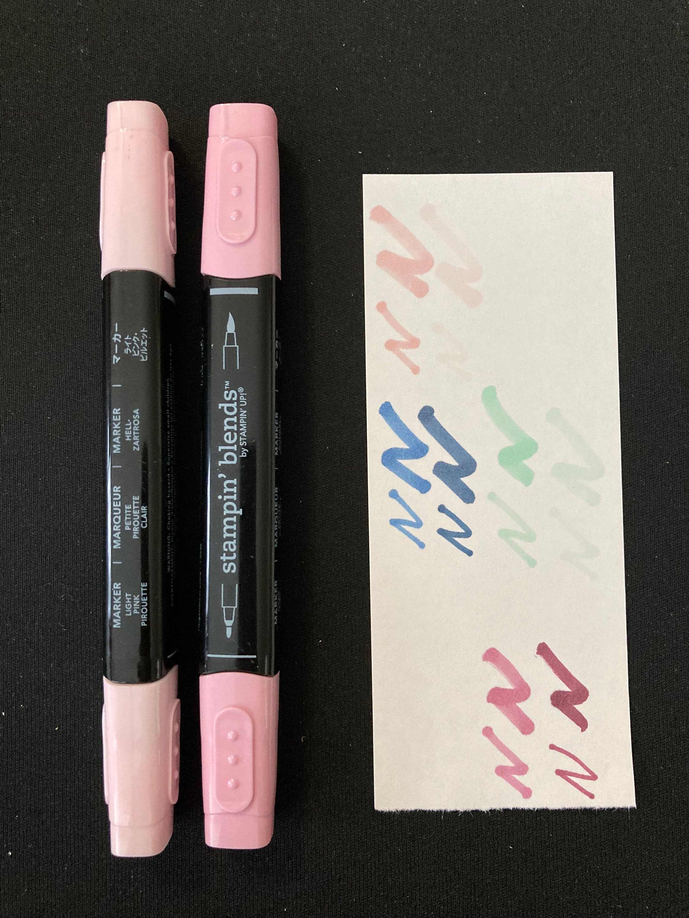 Stampin up Blends Alcohol Markers / Matching Light and Dark Dual Tip ...