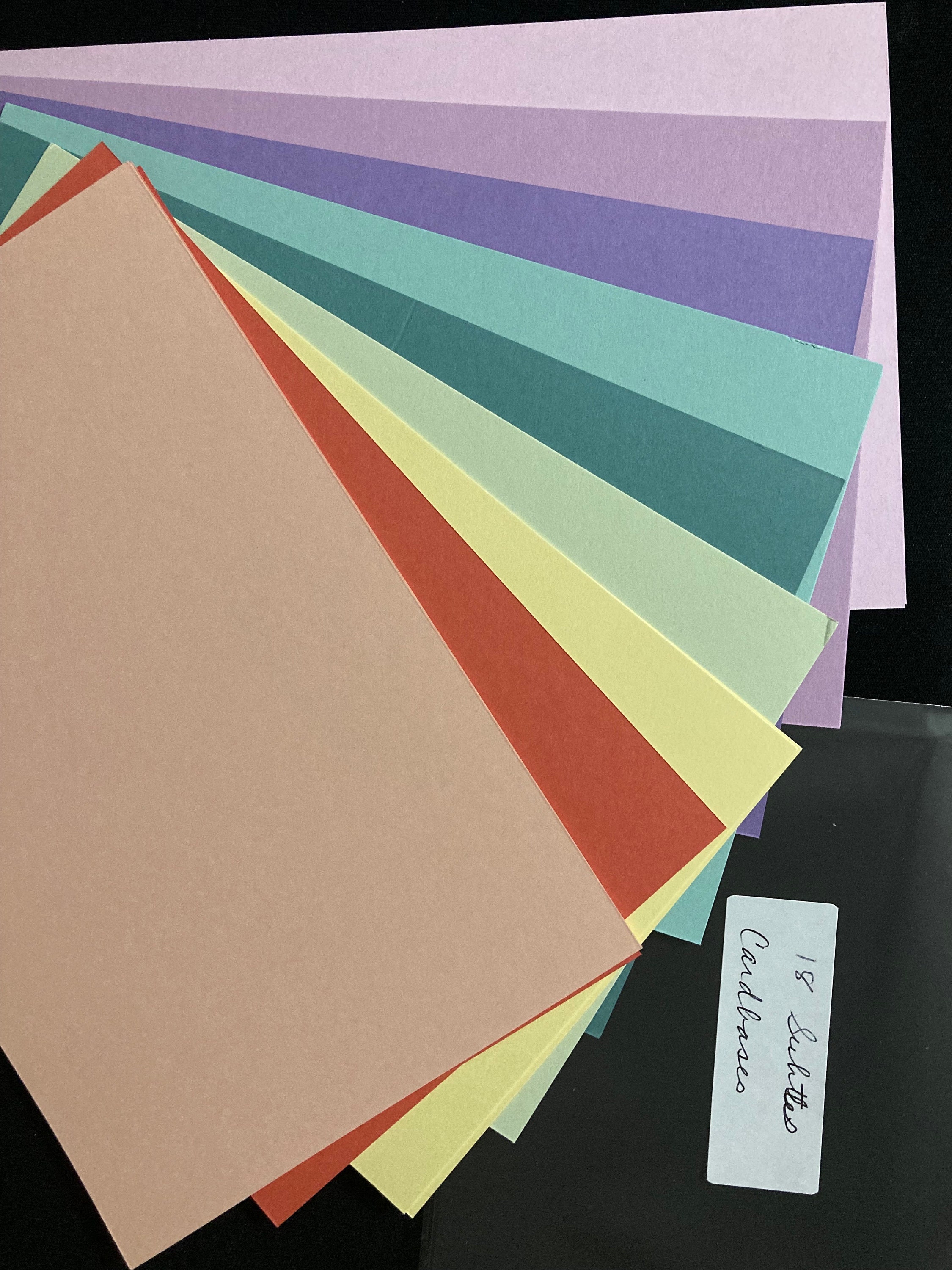 Stampin' Up Cardstock Half Sheets of Various Colors of Card Stock Paper ...