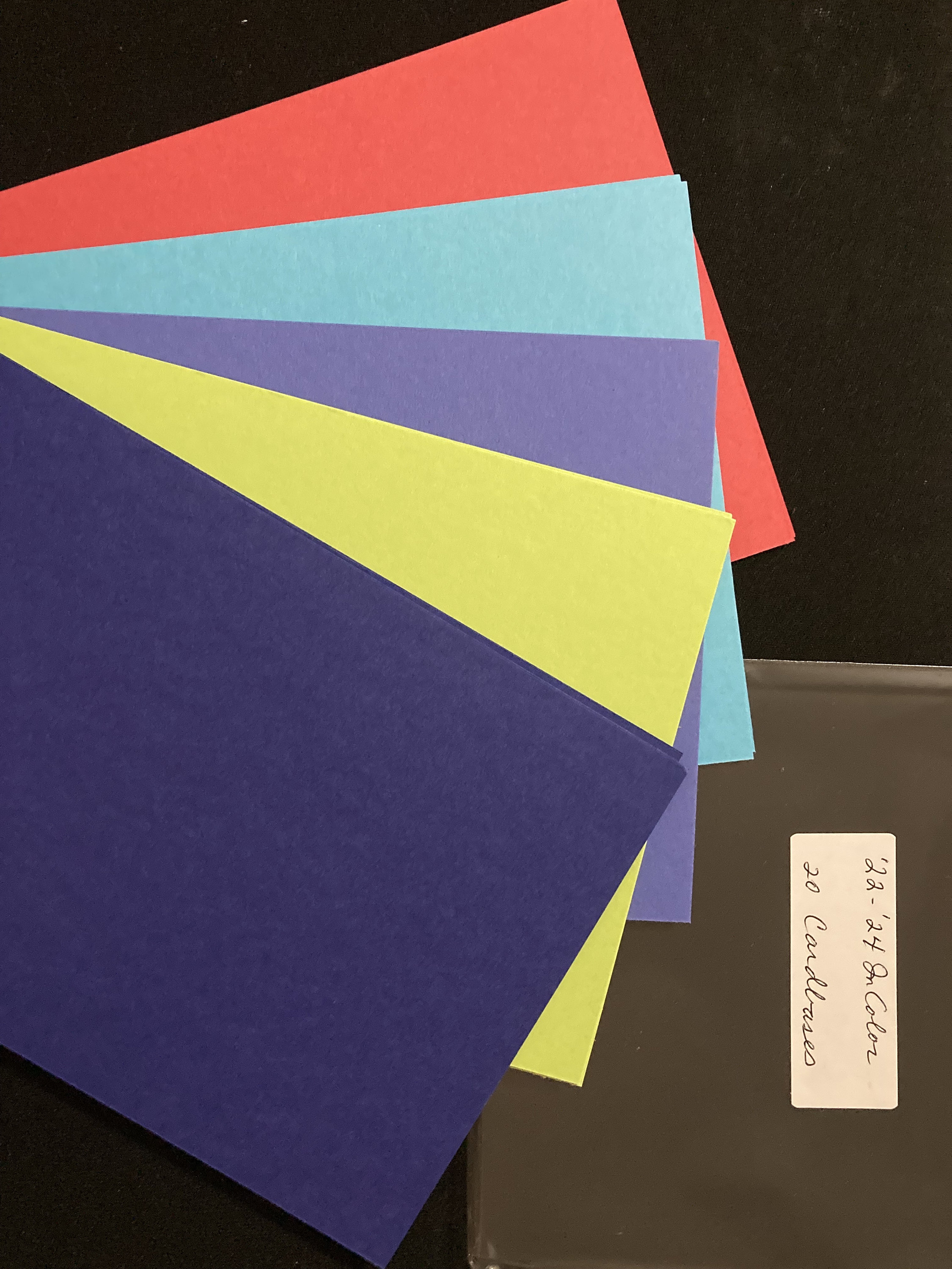 Stampin' Up Cardstock Half Sheets of Various Colors of Card Stock Paper ...