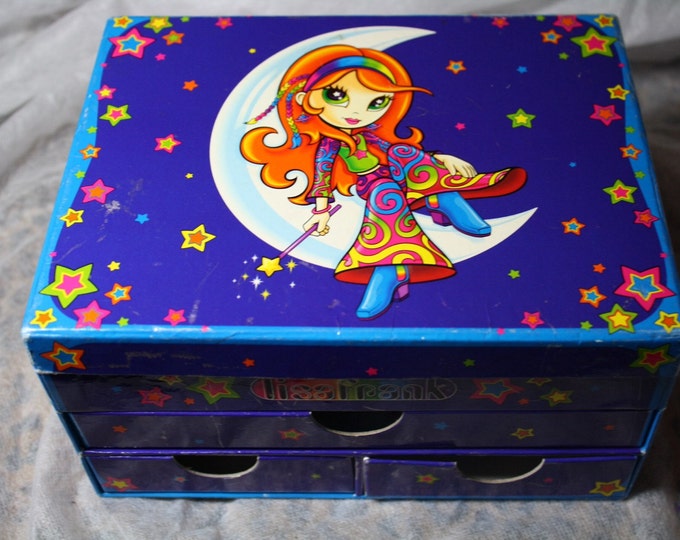Vintage Lisa Frank Moon Chick Collectible Stationary Jewelry Box Etsy