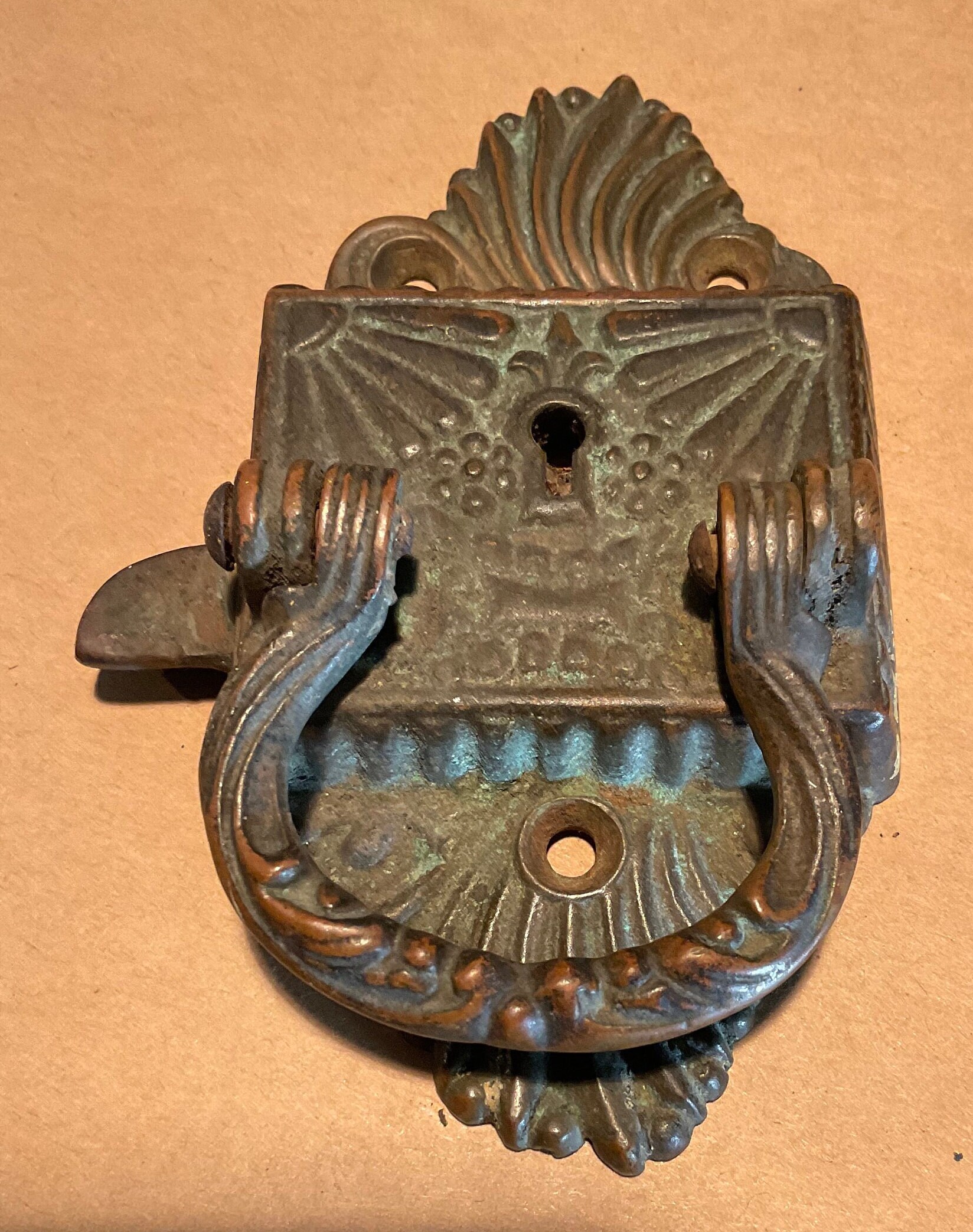 Victorian Antique Brass Ice Box Lock Latches Architectural Hardware1897 ...