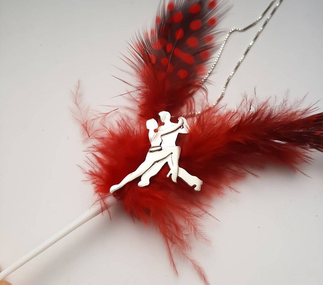 Silver Tango Pendant, Tango Dancers Necklace, Tango Jewelry, Gift for ...