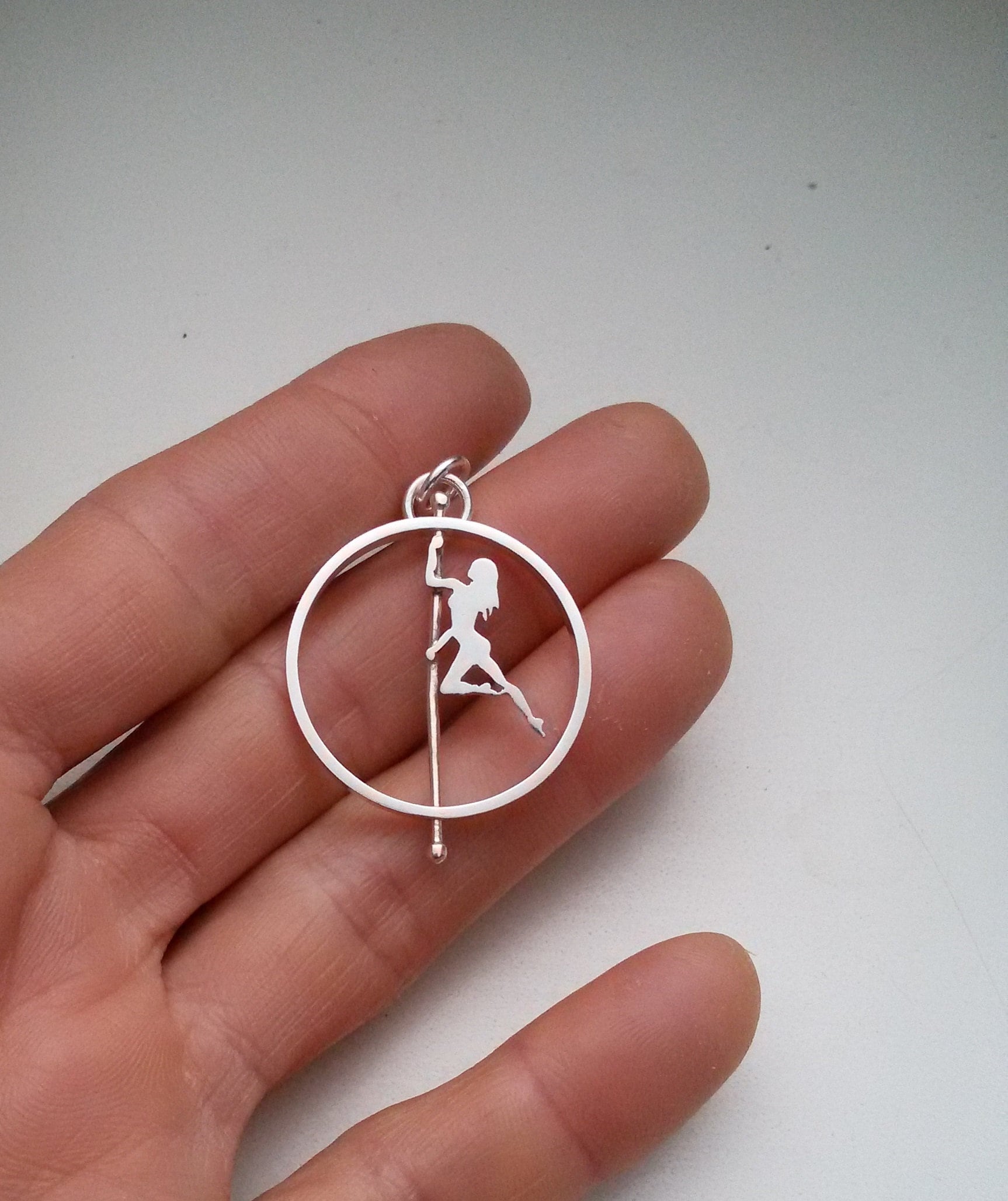Pole dance jewelry pole dancer gift pole dance silver - Etsy Canada
