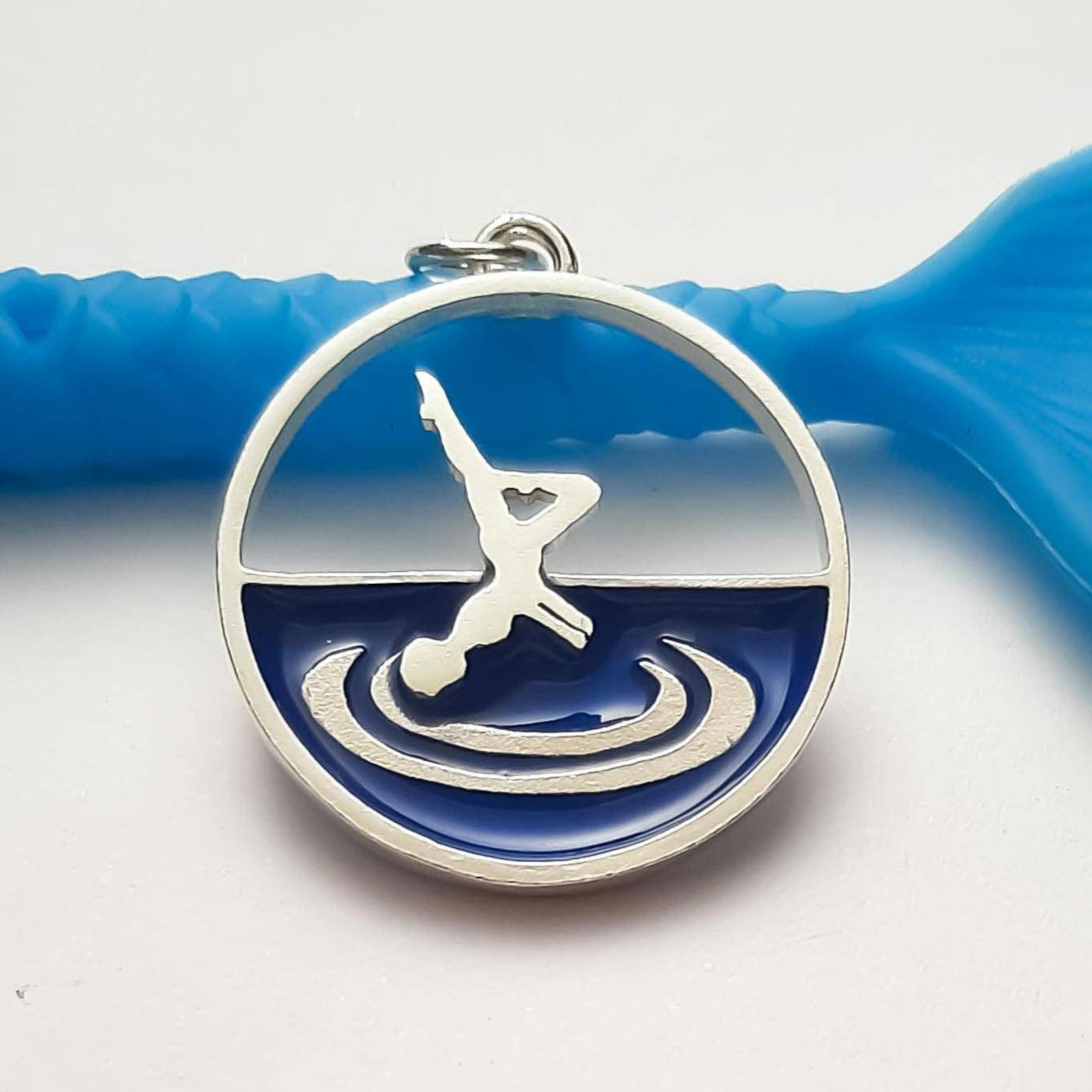 Synchronized Swimming Silver Pendant, Custom Gift for Swimmer Girl ...