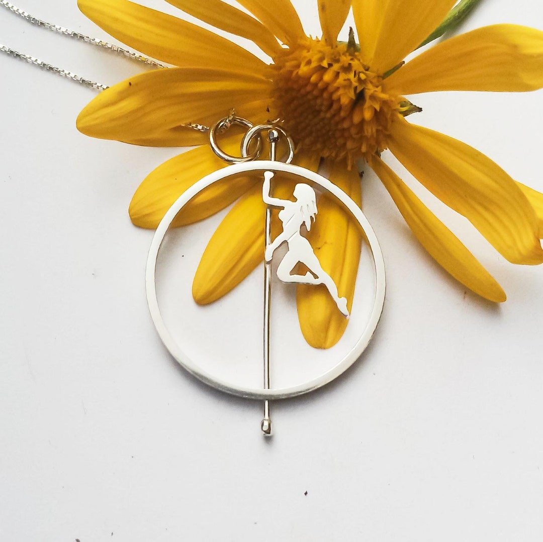 Pole Dance Jewelry Pole Dancer Gift Pole Dance Silver - Etsy
