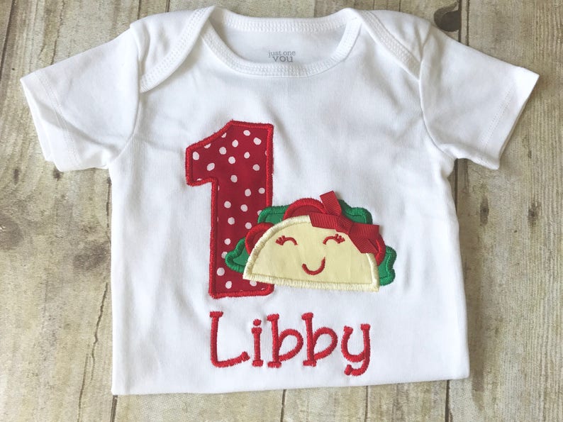Personalized Taco First Birthday Outfit - Etsy