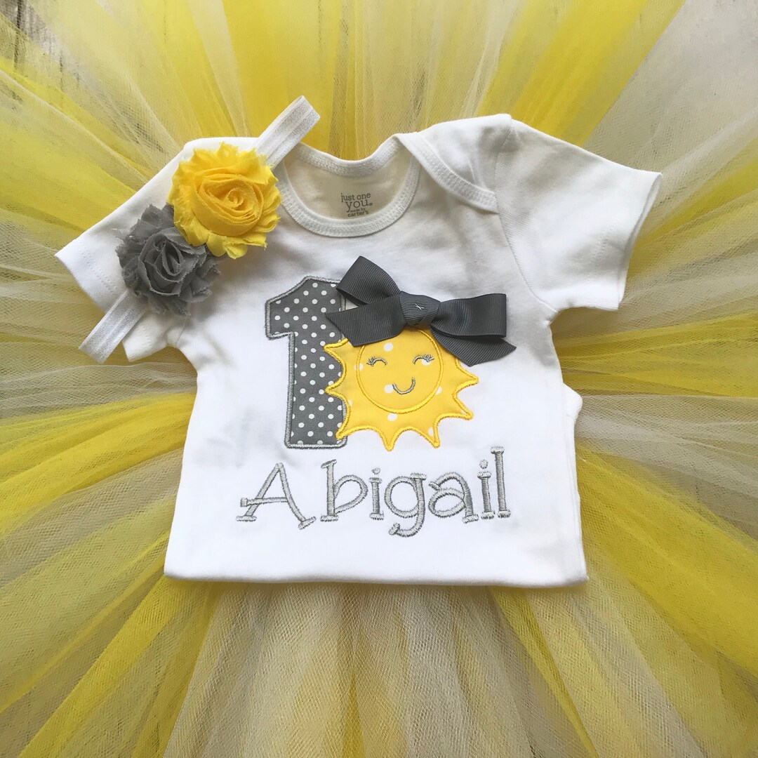 You Are My Sunshine First Birthday Outfit , 1st Birthday Sun Outfit ...