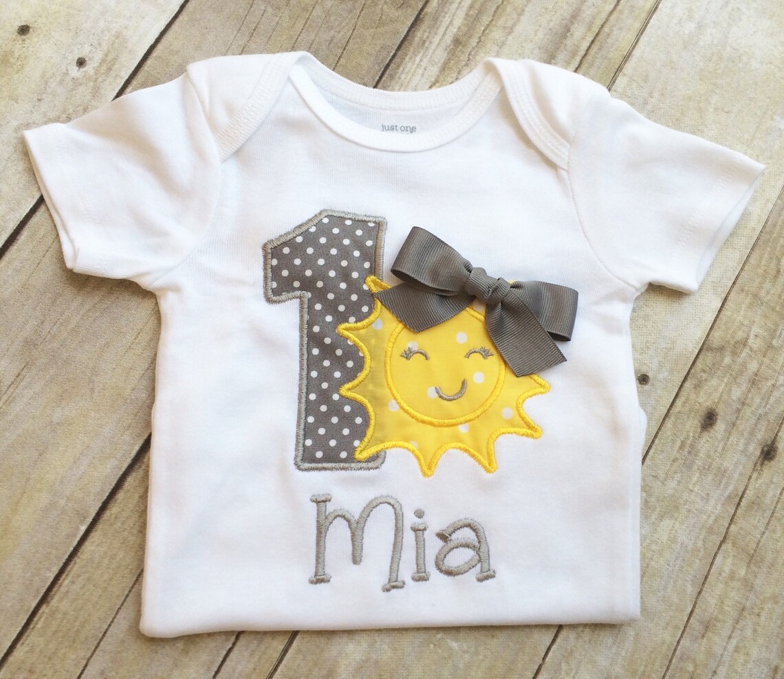 You Are My Sunshine First Birthday Outfit , 1st Birthday Sun Outfit ...