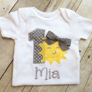 You Are My Sunshine First Birthday Outfit , 1st Birthday Sun Outfit ...