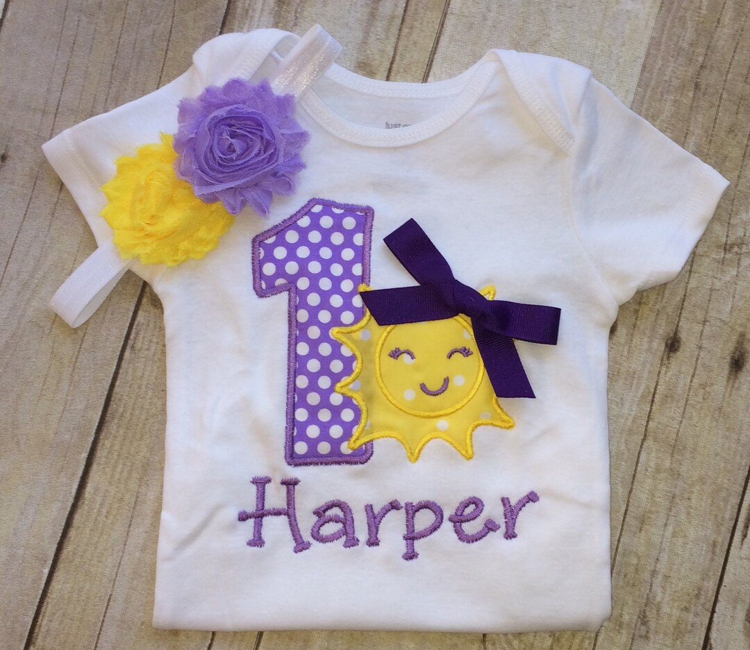 You Are My Sunshine First Birthday Outfit , 1st Birthday Sun Outfit ...