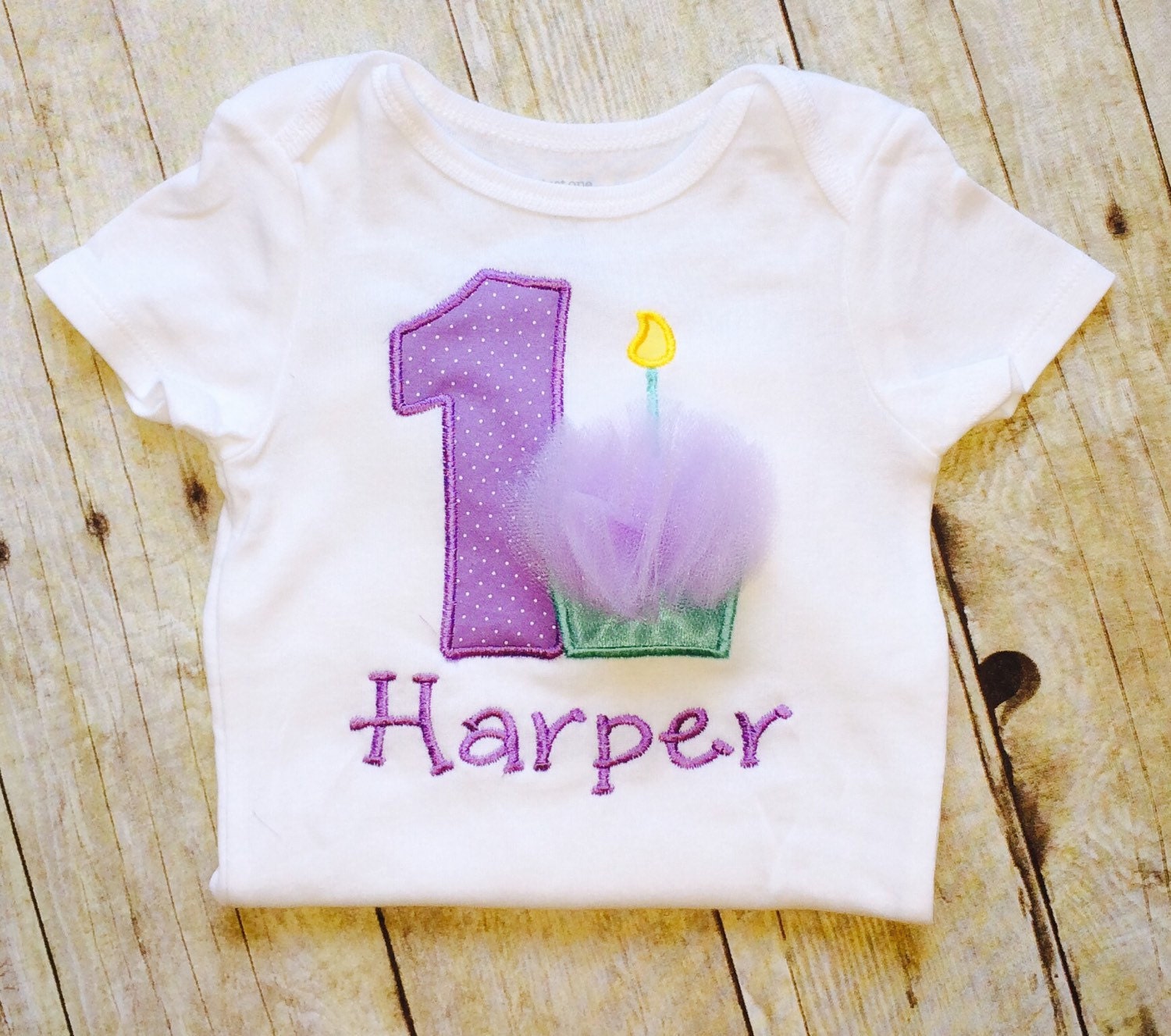 Personalized Purple and Auqua Birthday Baby Girl First | Etsy