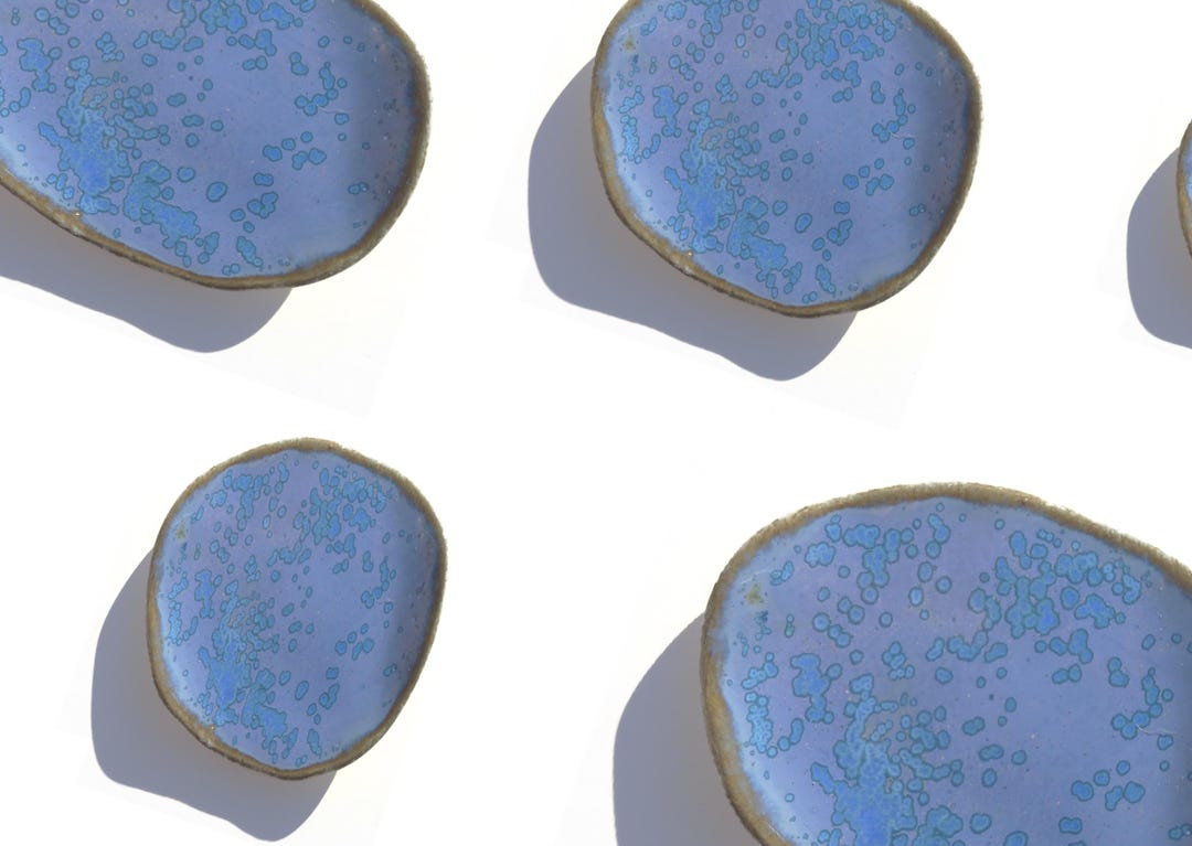 Large Blue Ceramic Tiles - Porcelain Art - Big Ceramic Wall Art ...