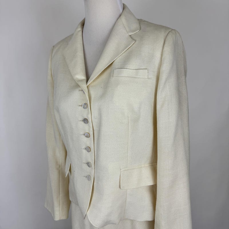 Womens Cream Skirt Suit - Etsy